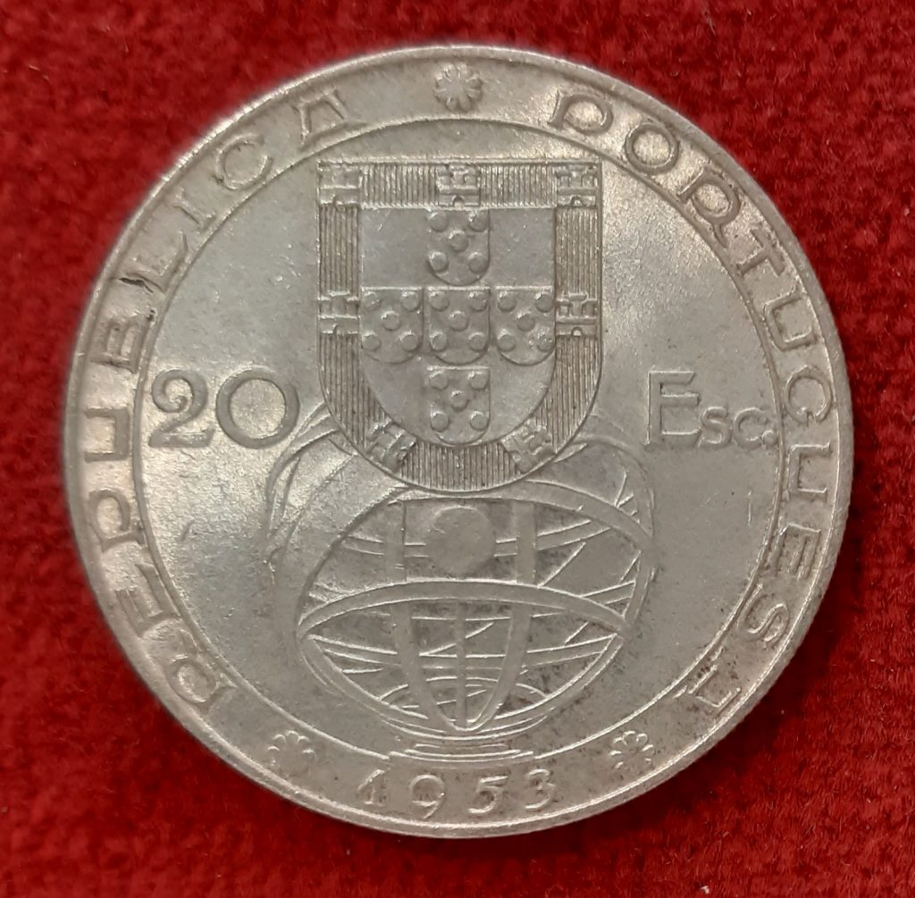 Portugal 20 Escudos Argent 1953 - 7 Collections - Monnaies, Billets ...